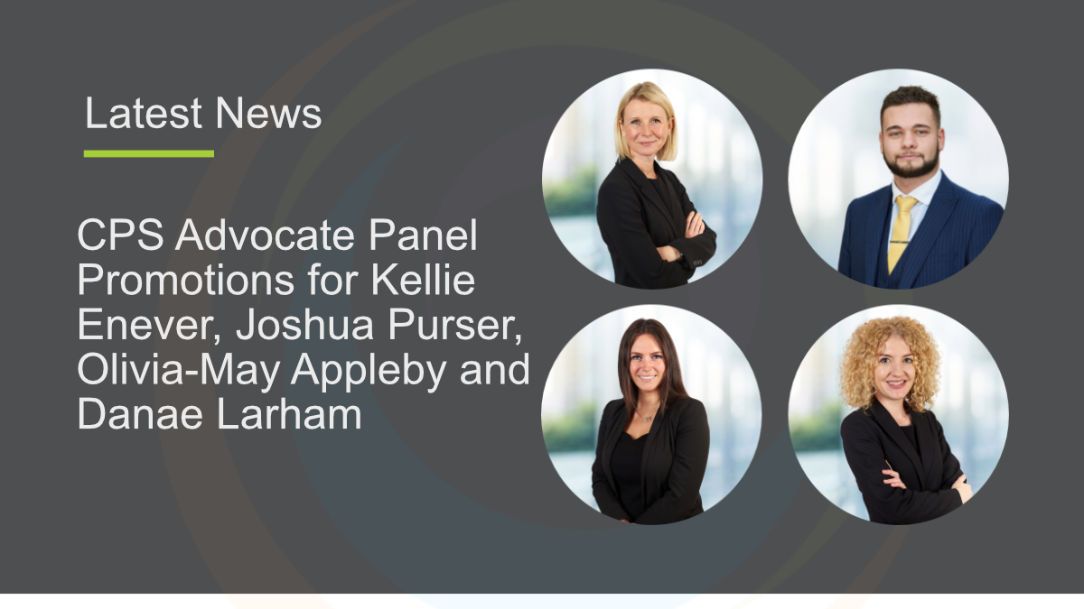 CPS Advocate Panel Promotions - Cornwall Street Barristers