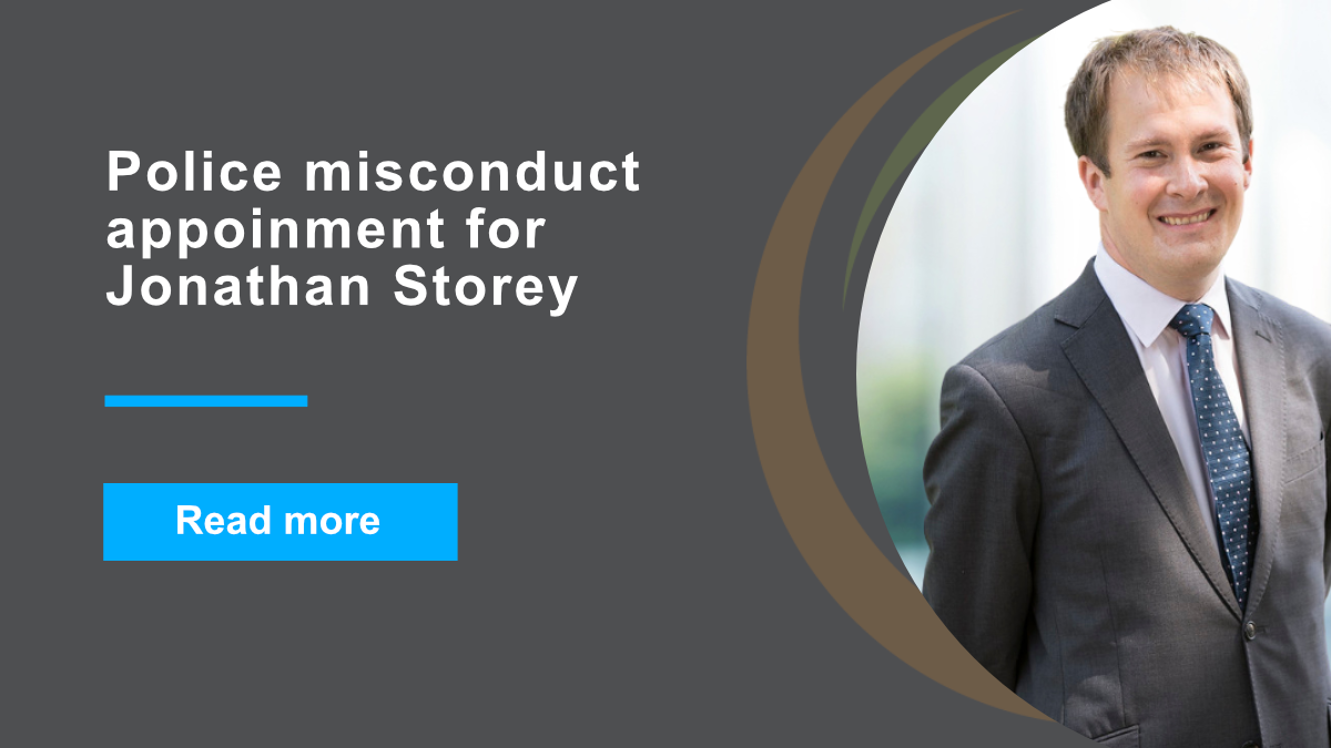 Police misconduct appointment for Jonathan Storey - Cornwall Street ...