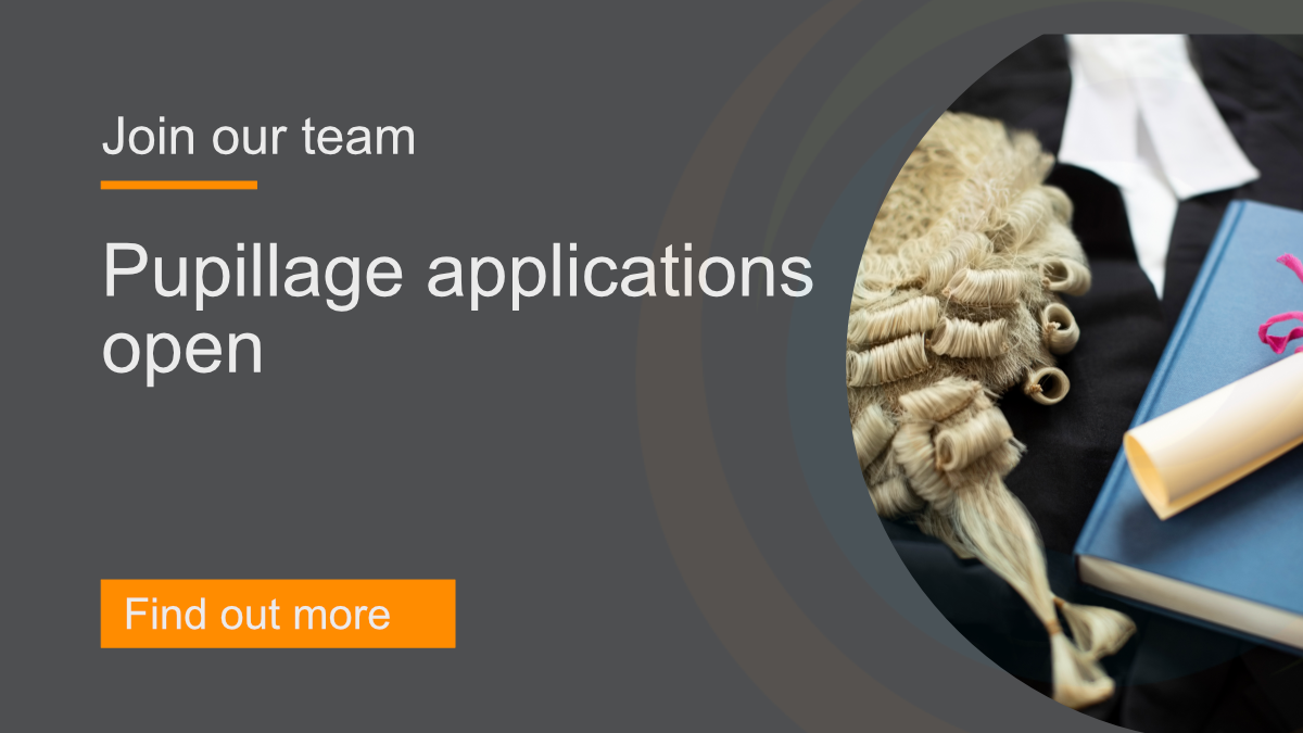 Pupillage Applications Open - Cornwall Street Barristers